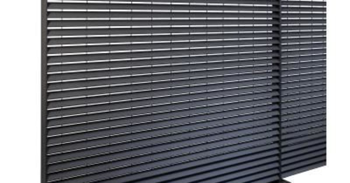 Steel louvered panel fences | expometals
