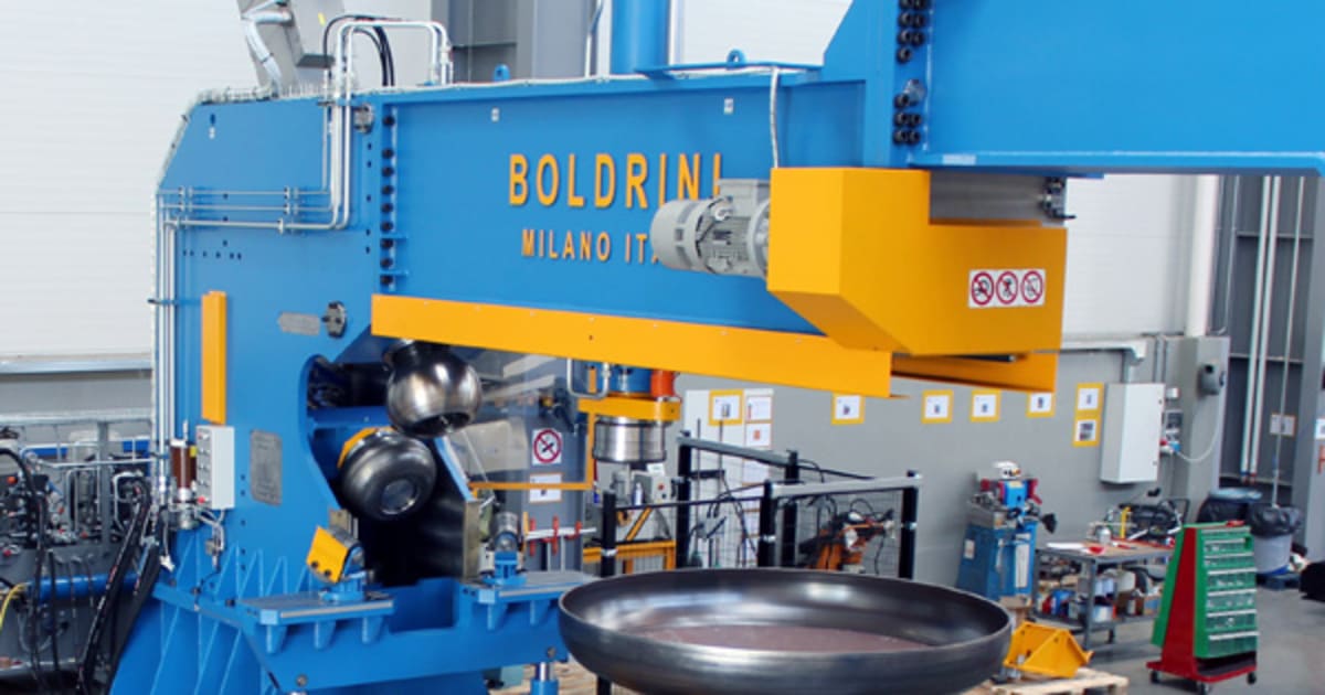 Automatic hydraulic flanging machines for dished heads | expometals