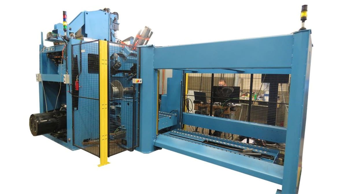 Automatic wire spooling machine, horizontal | expometals
