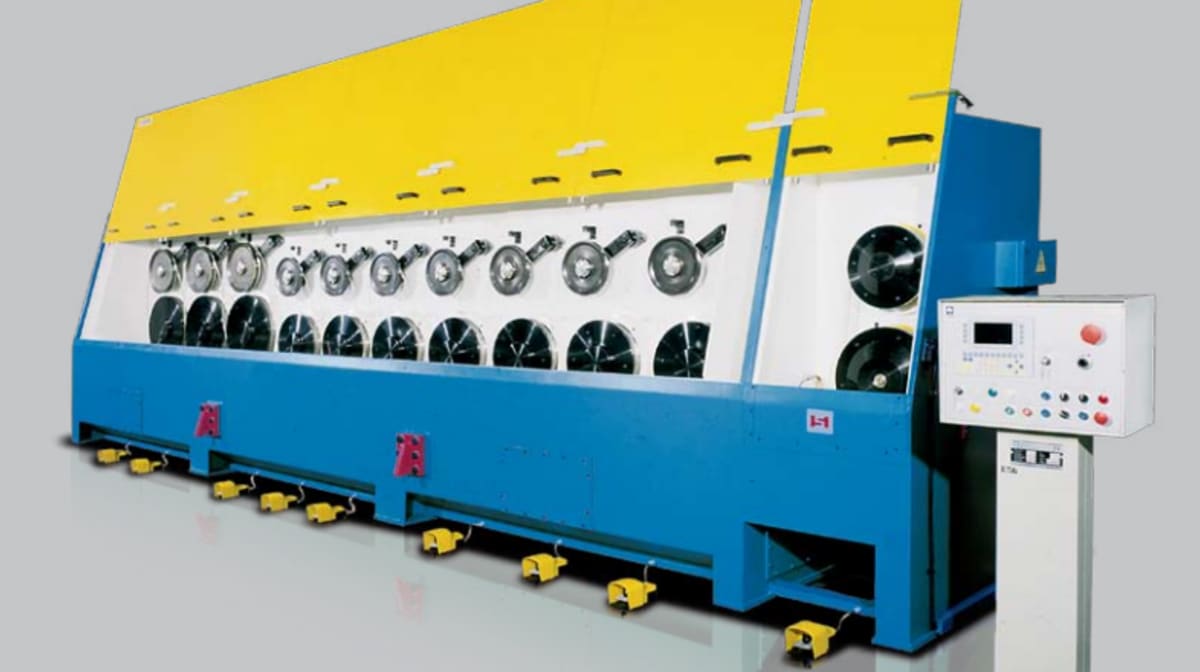 Sictra non-slipping rod breakdown machine for copper and aluminium ...