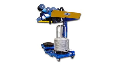 Live block wire coiler, vertical, for wire rewinding | expometals