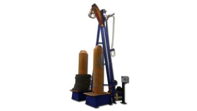 Wire rod pay-off with two wire coil holders | expometals