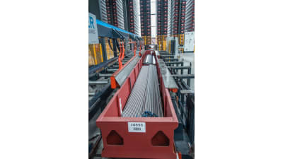 Automatic warehouse for bars storage | expometals