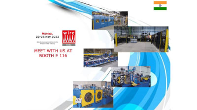 SAS Engineering’s drawing and peeling lines land at wire India 2022 ...
