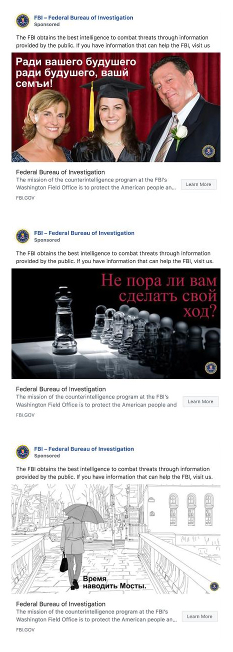 The FBI Creates Facebook Ads To Target Russians In The U.S. | Eyerys