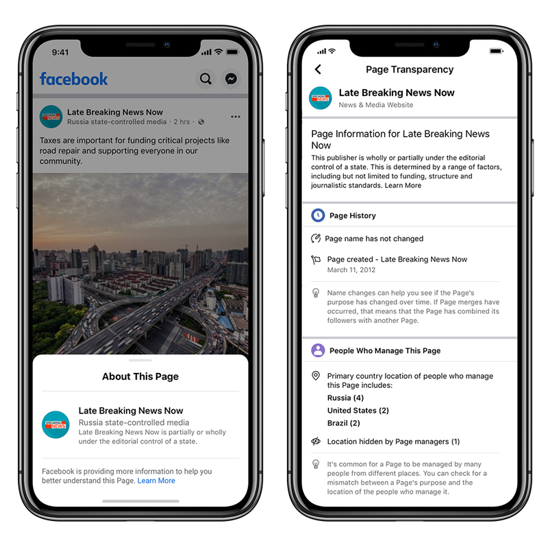 Facebook Starts Labeling 'State-Controlled Media' Posts | Eyerys