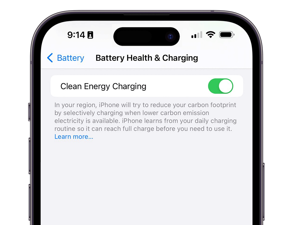 How Apple iPhone's 'Clean Energy Charging' Reduces Carbon Footprint By ...