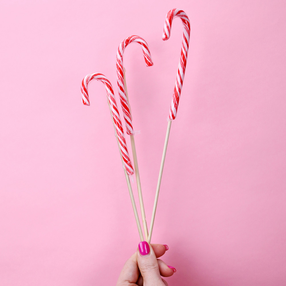 Three Candy Cane Toppers