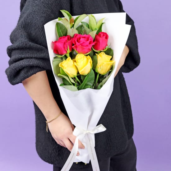 Yellow & Pink Roses