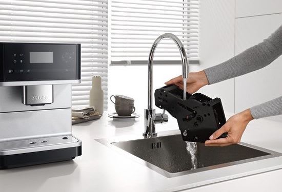 Cleaning the brewing unit and milk frother of the coffee machines - The ...