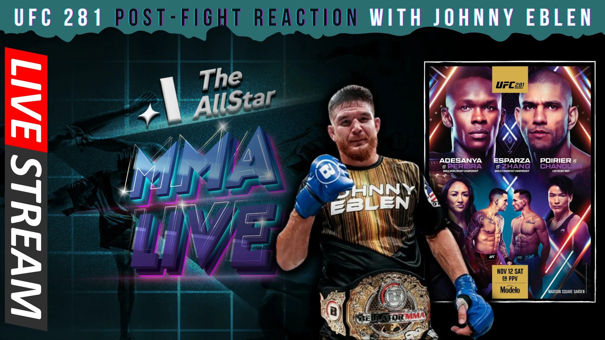 The AllStar MMA Live: UFC 281 Reaction, Recap with Johnny Eblen - The ...