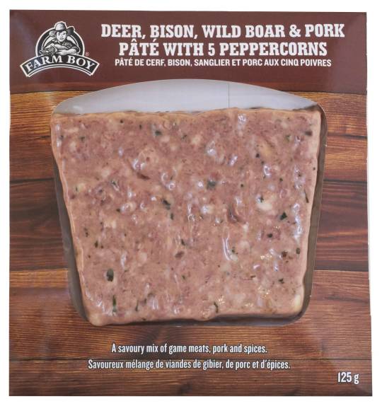 Farm Boy™ Peppercorns, Deer, Bison, Wild Boar, & Pork Meat Pâté (125 g ...