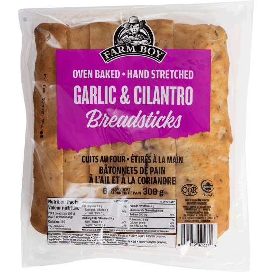 Farm Boy™ Garlic and Cilantro Breadsticks (300 g) | Farm Boy