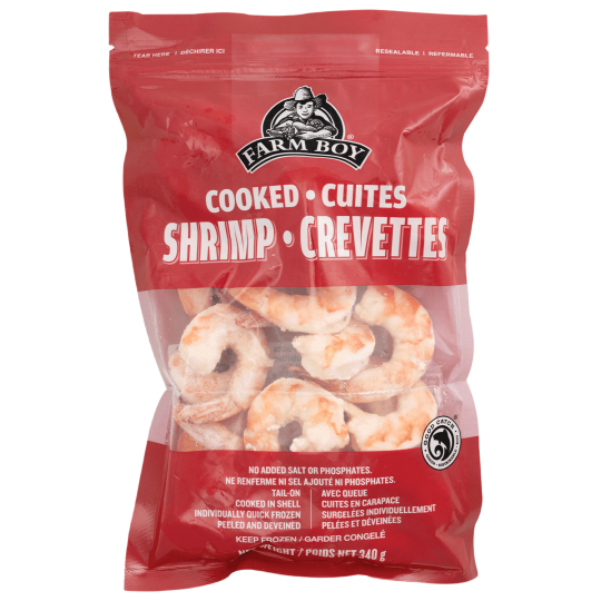 Farm Boy™ Frozen Cooked Peeled Deveined Shrimp 21/25 (340 g, 21-25 per ...