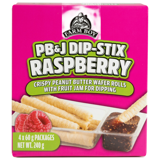 Farm Boy™ Raspberry PB&J Dip-Stix (4x60 g) | Farm Boy