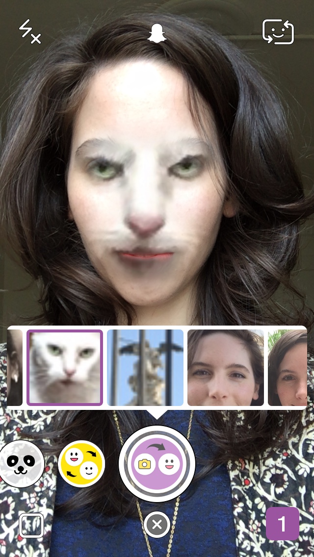 One does not need to wear makeup when one does a Snapchat face swap ...