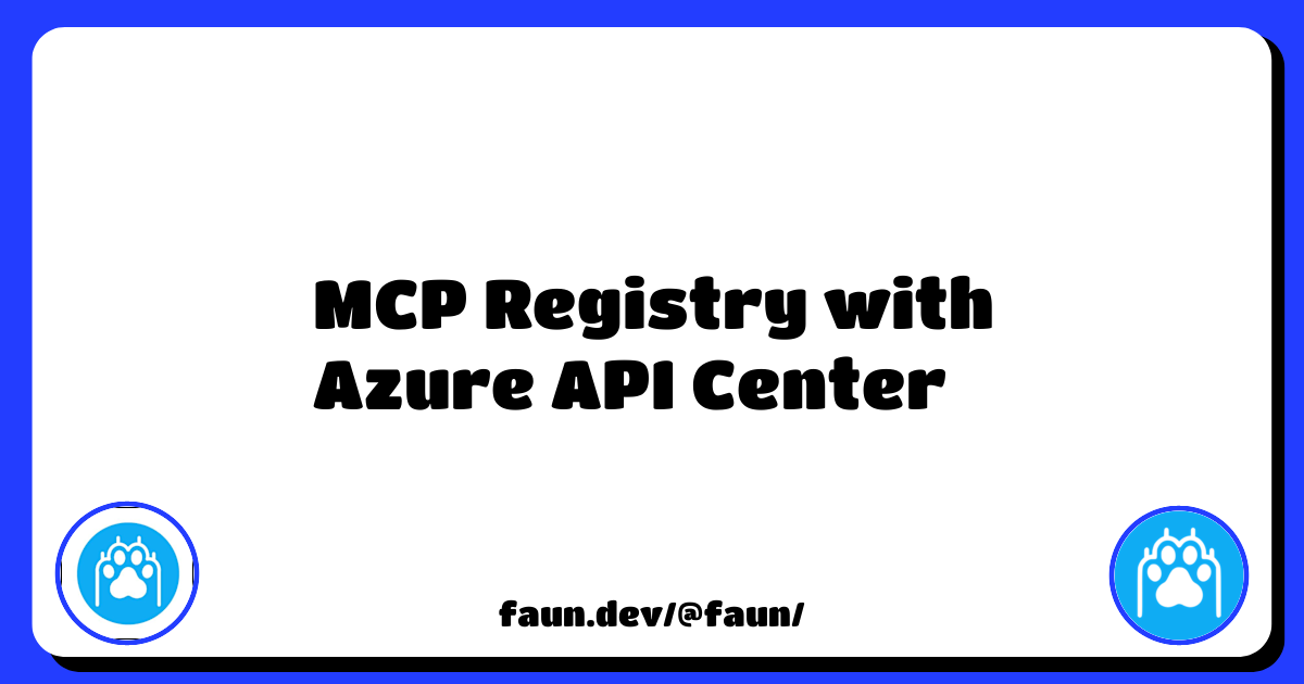 MCP Registry with Azure API Center