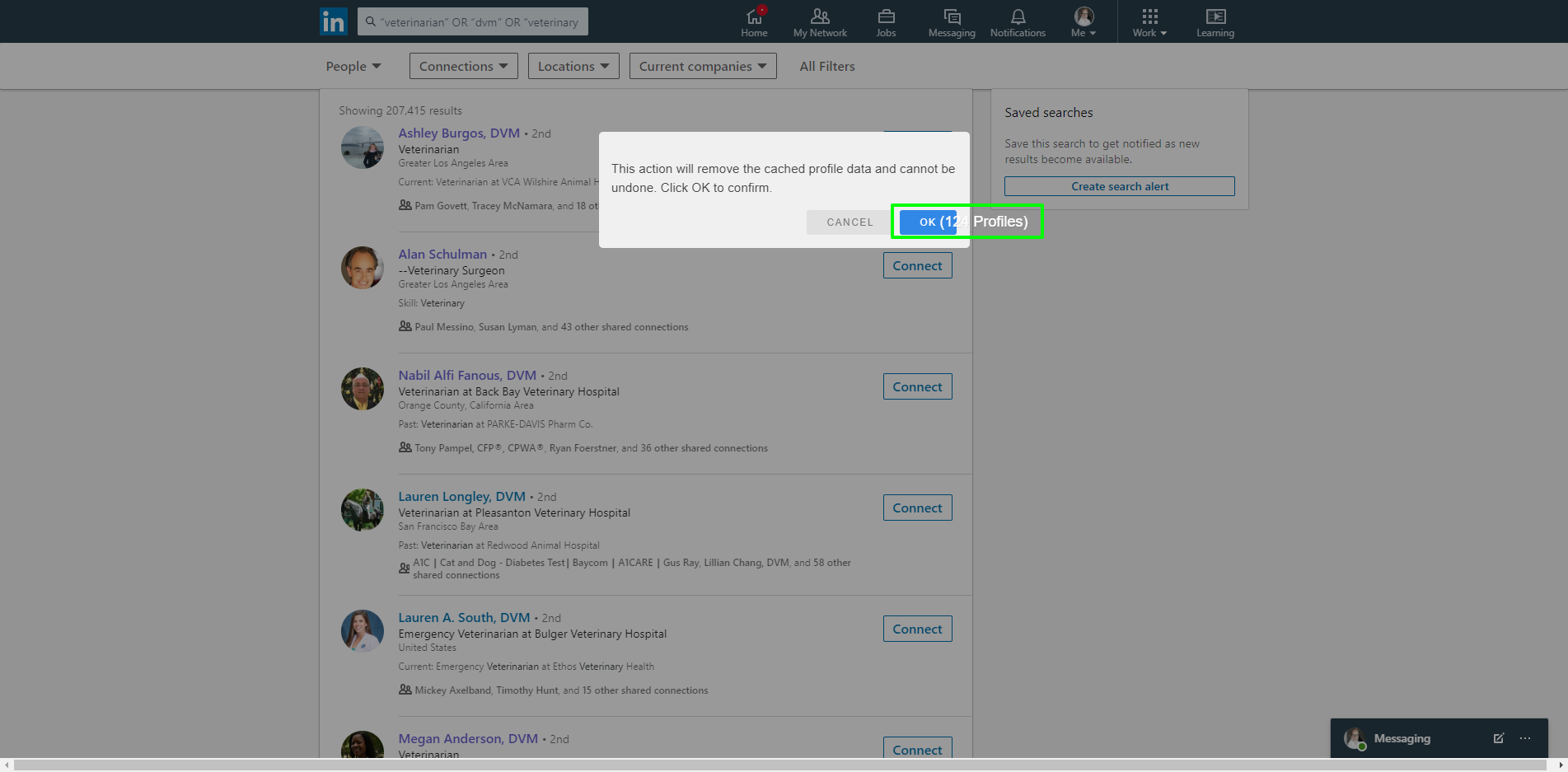 Add number of profiles to be deleted to Delete Data dialogue box - Dux-Soup
