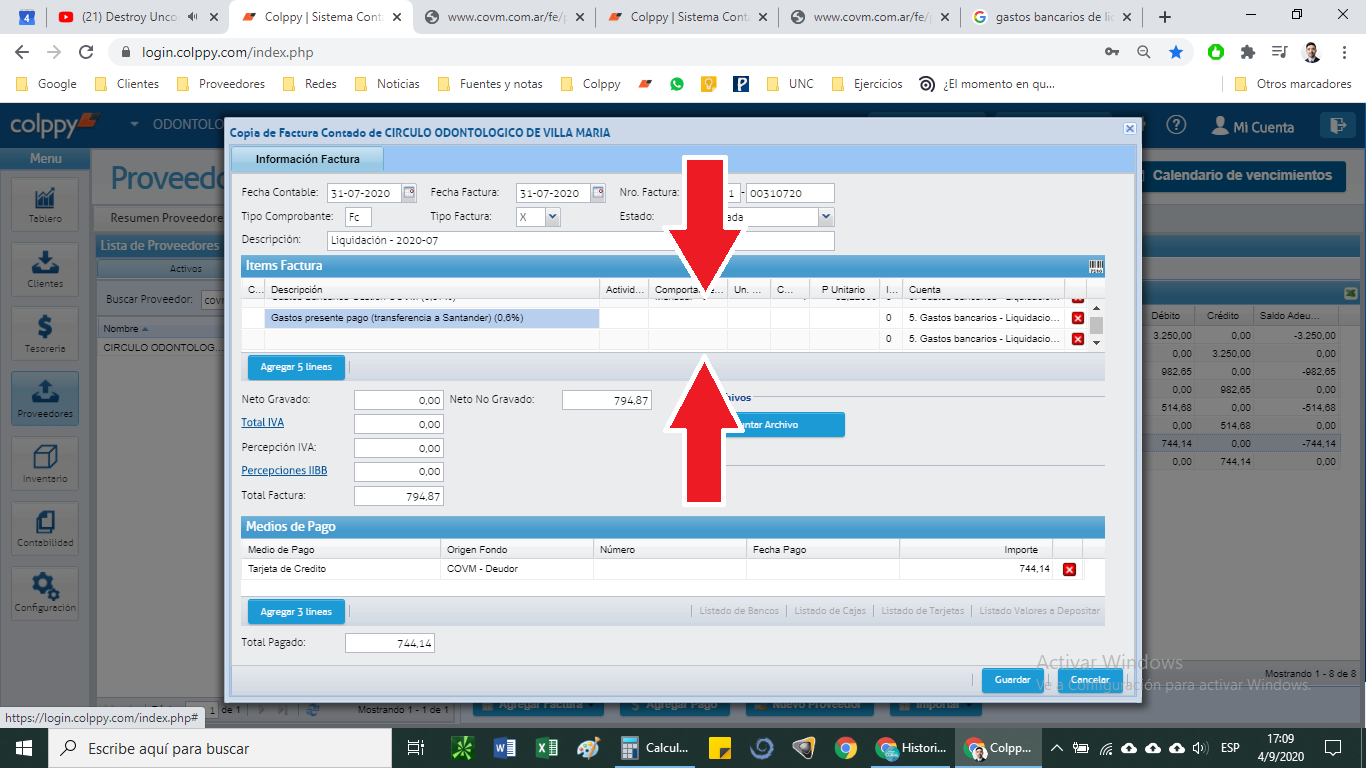 Espacio para carga de items / Predeterminar tamaño de los cuadros en ...