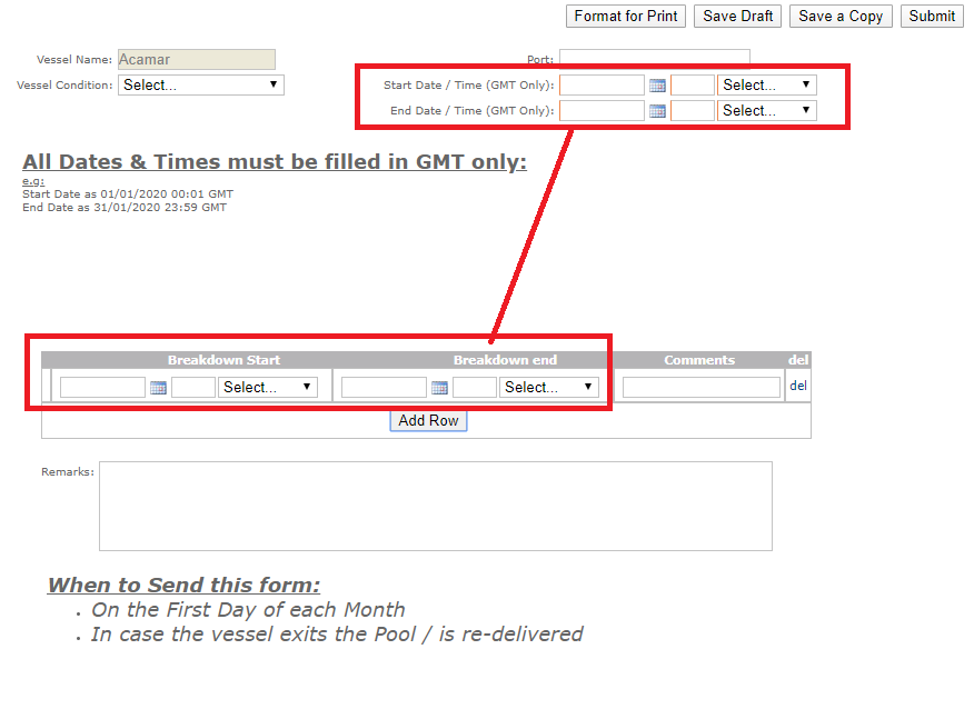 Veslink forms: more options for rule settings - Veson Nautical Feature ...