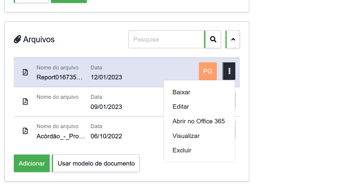 Documentos - Opção de Download de Documentos em Lote no componente de ...