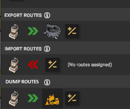 Dumping Routes, Designate dumping zone/zones for mining towers ...