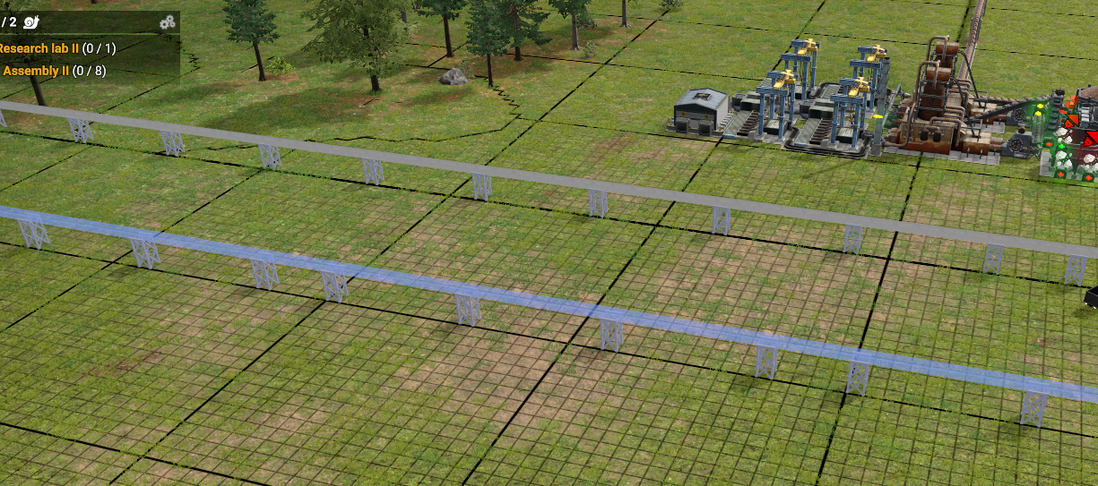 Increase the max transport placement lenght to have equally spaced ...