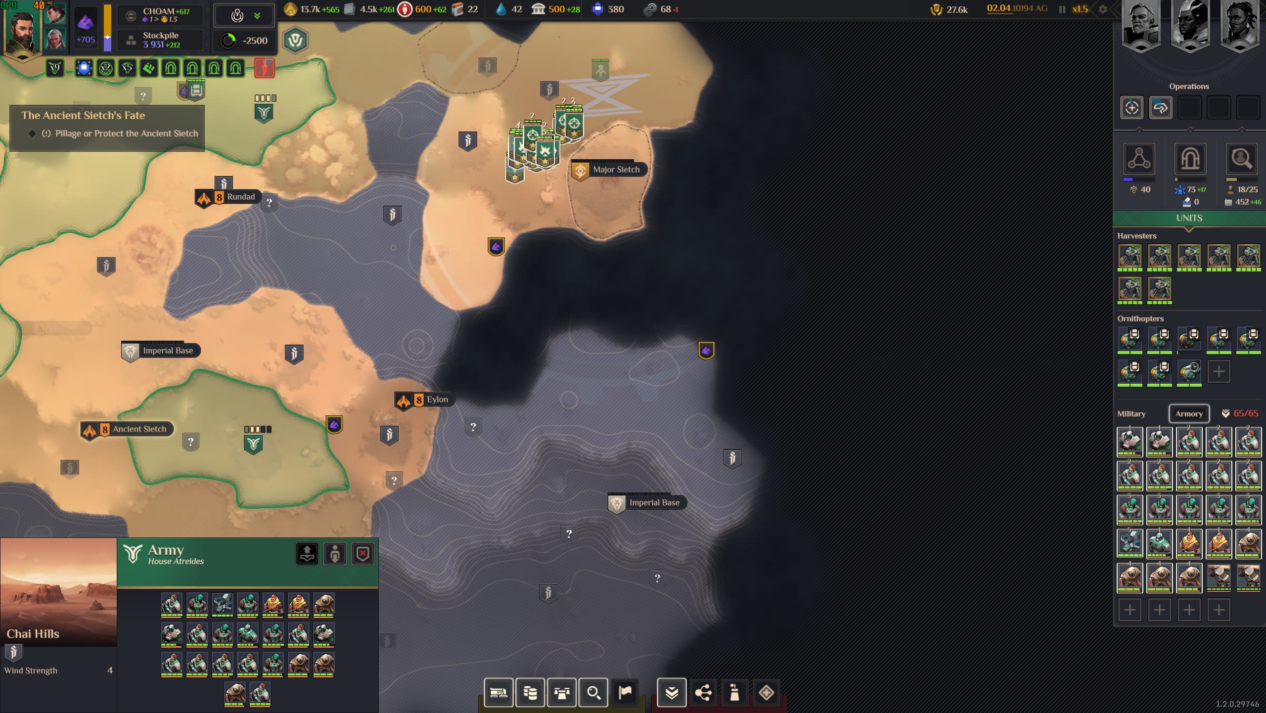 Ancient Sietch Mission Bug - Dune: Spice Wars