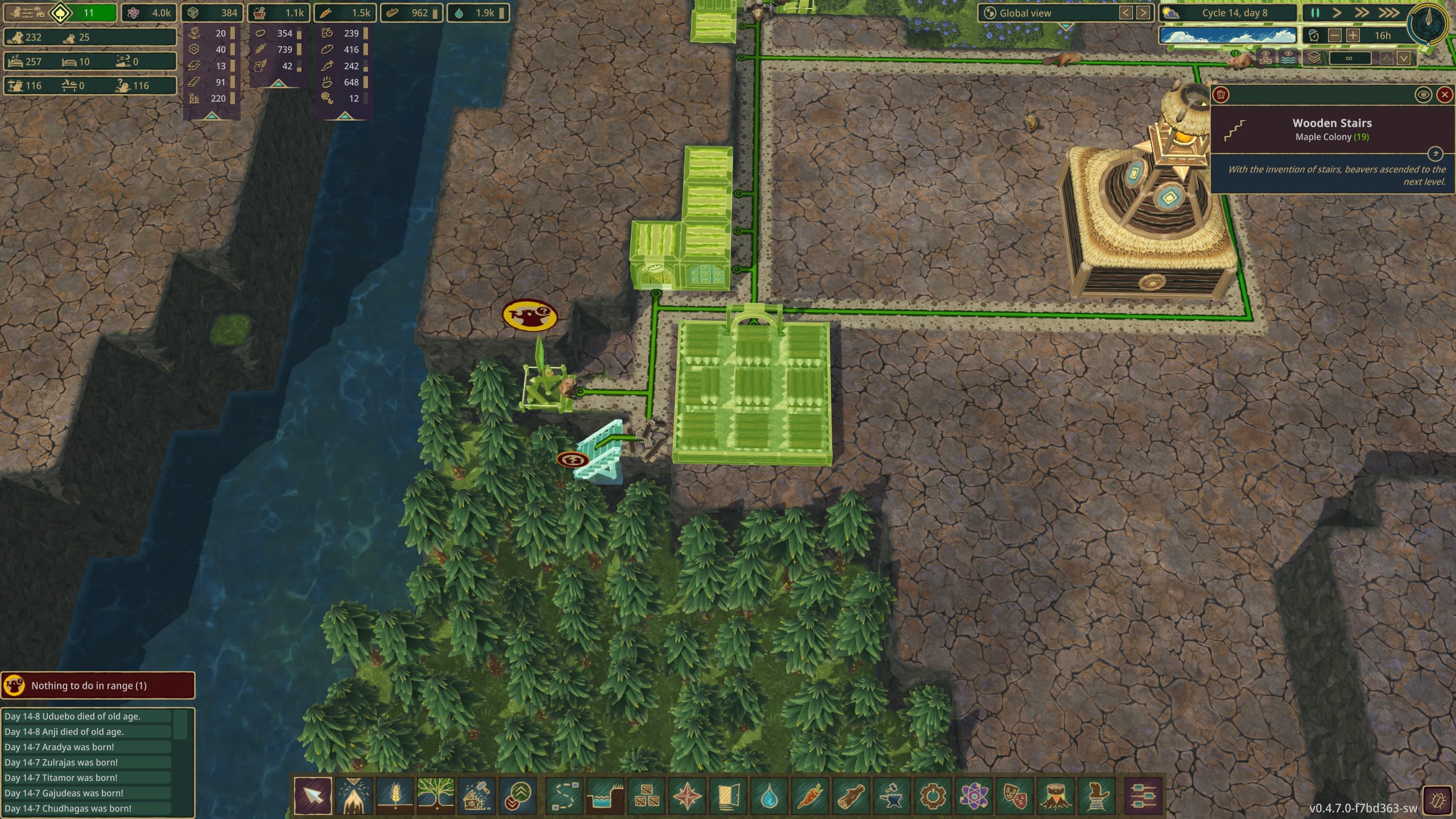 Half path on stairs with object in path - Timberborn – Bugs and Suggestions