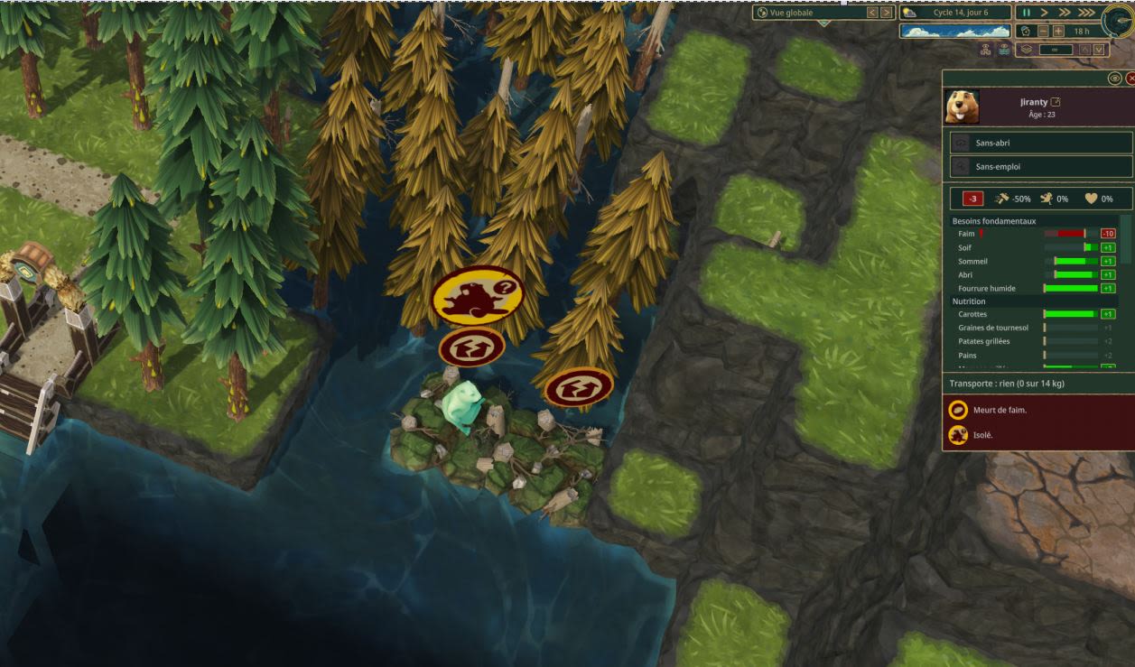 bug : beaver stuck but can't he swim? - Timberborn – Bugs and Suggestions