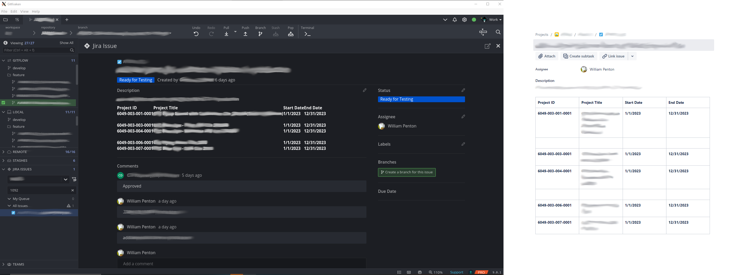 Jira Ticket Formatting Gitkraken