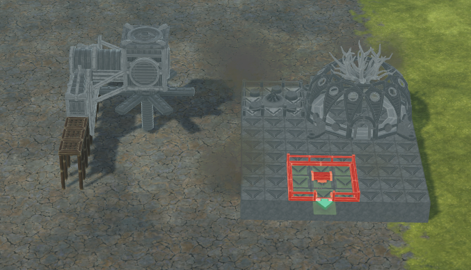 Underground piles cannot be pre-planned on top of yet-to-build terrain ...