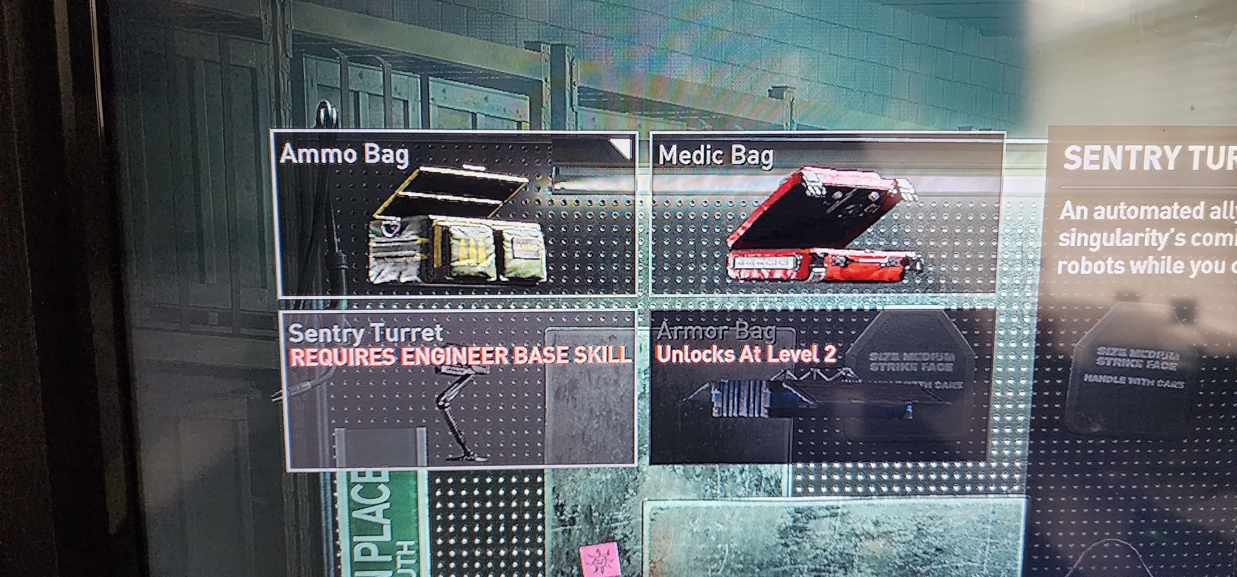 [Bug] sentry turrets can't be equip after unlocking the Engineer skill ...