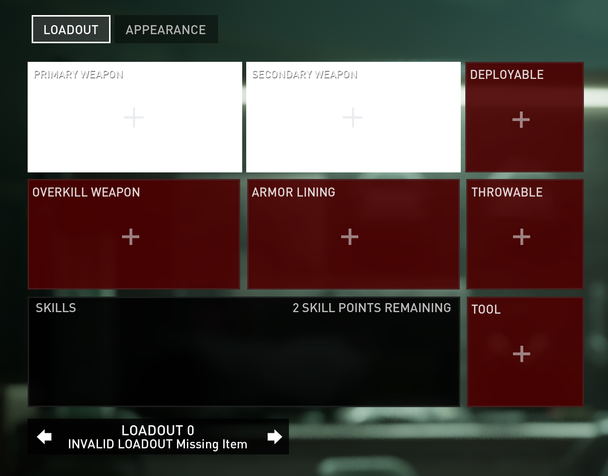 [BUG] Unable to change loadout - PAYDAY 3