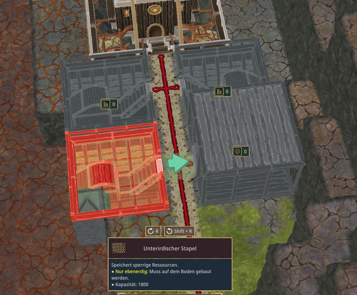 Underground piles cannot be pre-planned on top of yet-to-build terrain ...