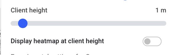 Display the heatmap relative height (client height) In the 3D view. - Hamina Wireless