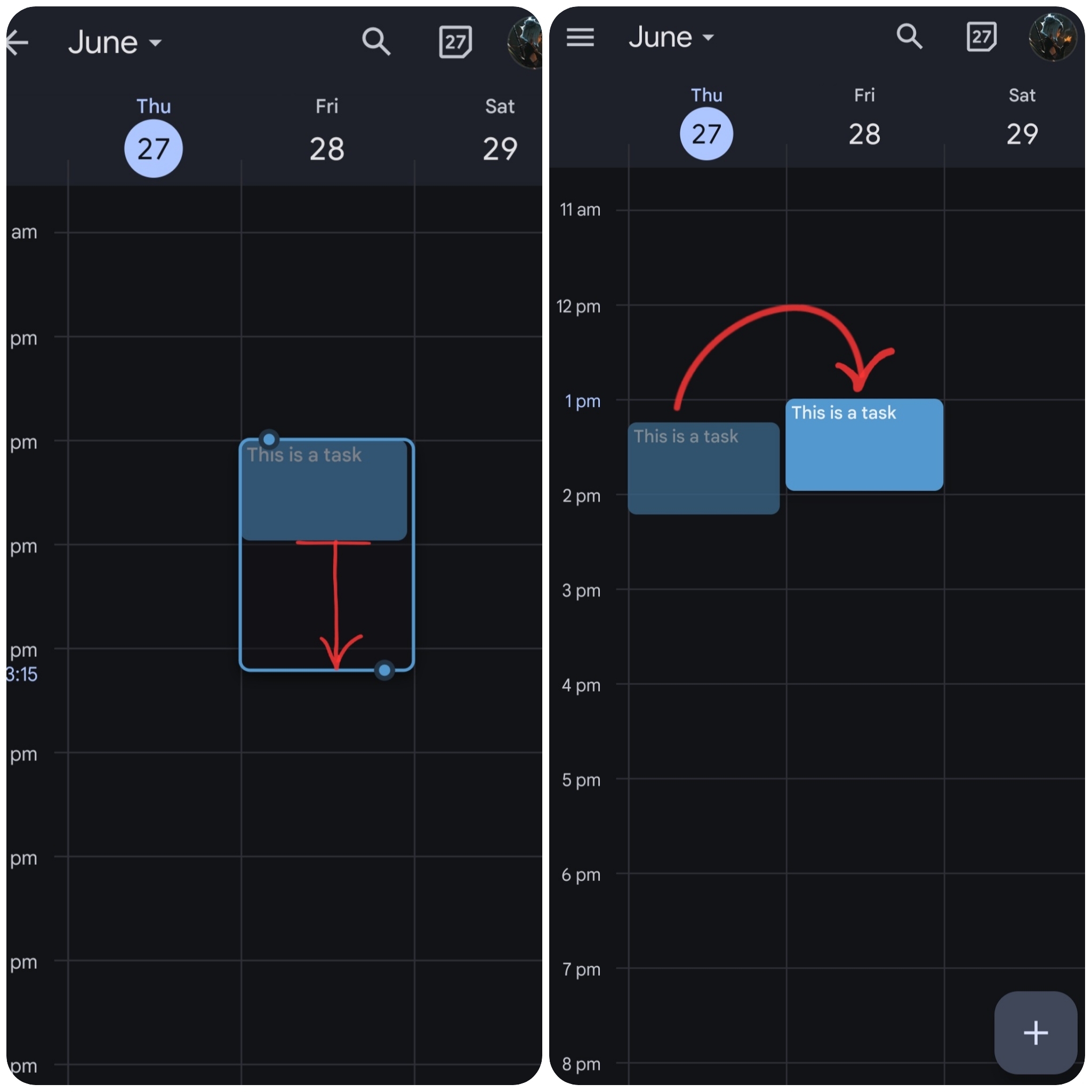 Drag & Drop Tasks on mobile - Amplenote
