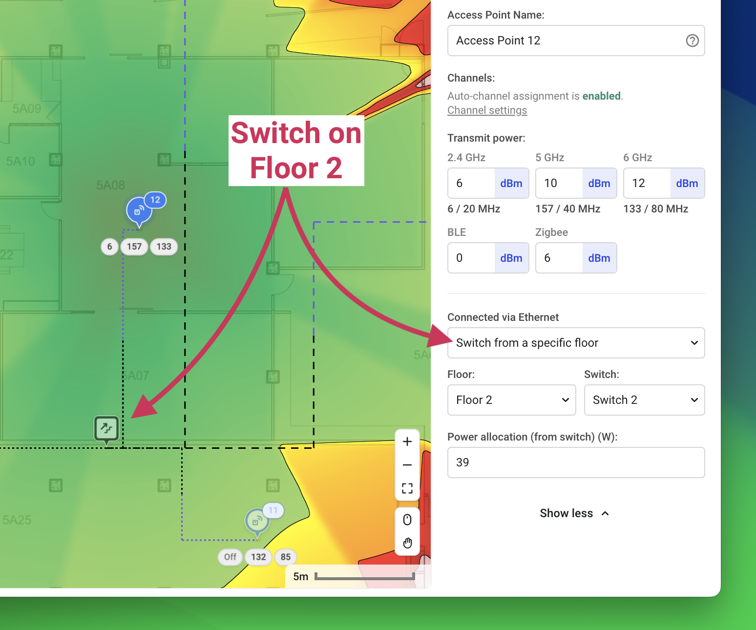 Connect to switches, IDFs, and MDFs on other floors - Hamina Wireless