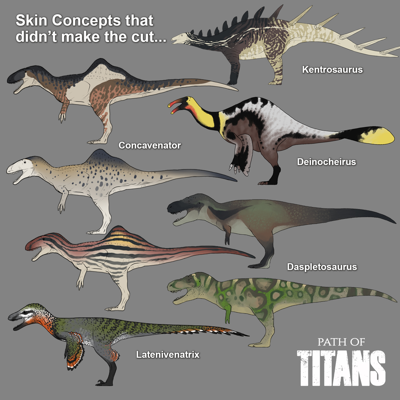 Permanent skin pack for "scrapped skins" - Path of Titans