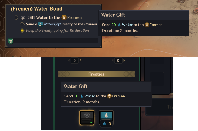 Fremen Water Treaty not working - Dune: Spice Wars