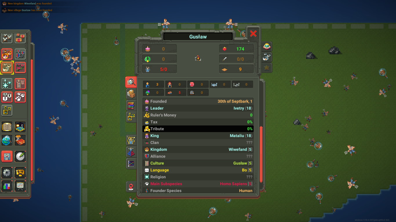 A bug on tax and tribute (everybody except elves and sheep) - WorldBox ...