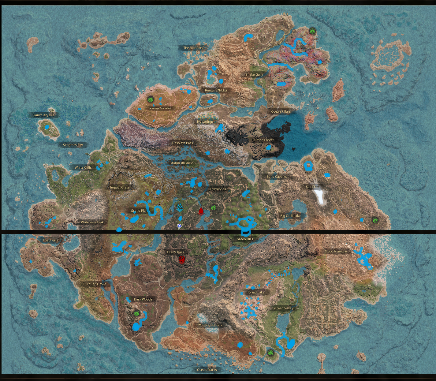 Ponds and rivers to make the map come alive - Path of Titans