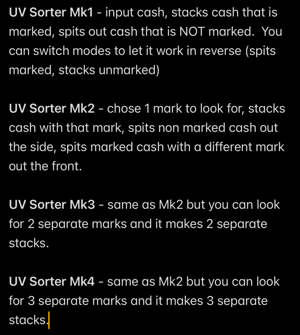 Marked Bill Sorting System - Cash Cleaner Simulator