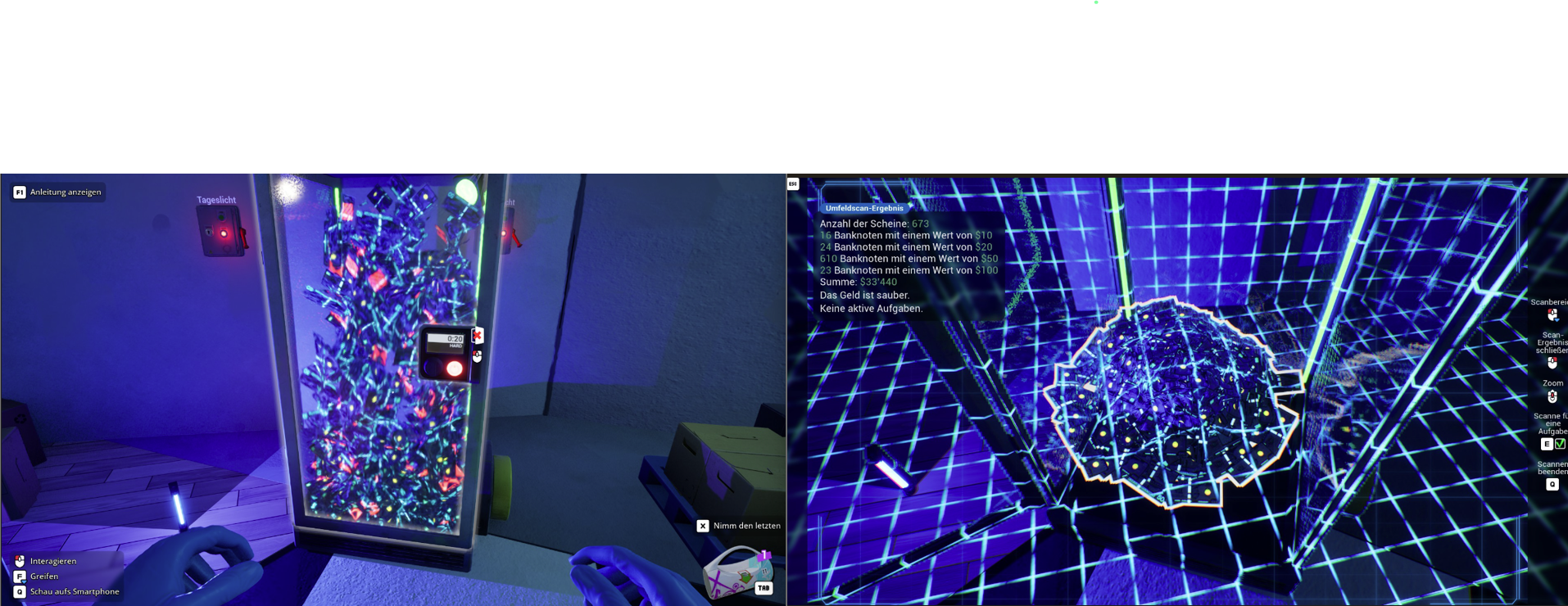 UV light show marked bills in dryer when running when they aren't ...