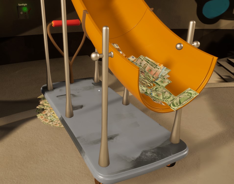 Make the chute usable - Cash Cleaner Simulator