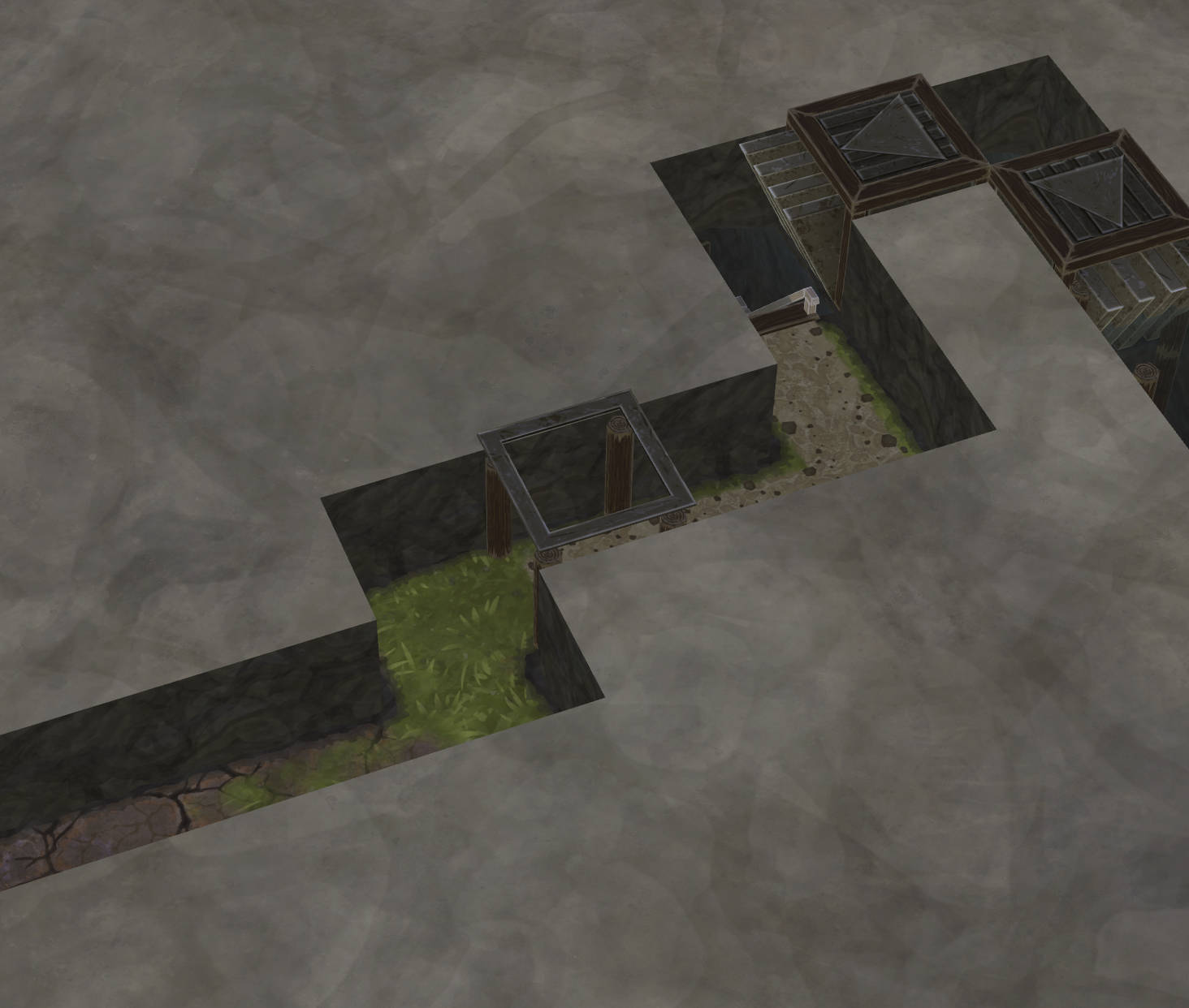 Impermeable floor only shows frame when layer above is hidden ...