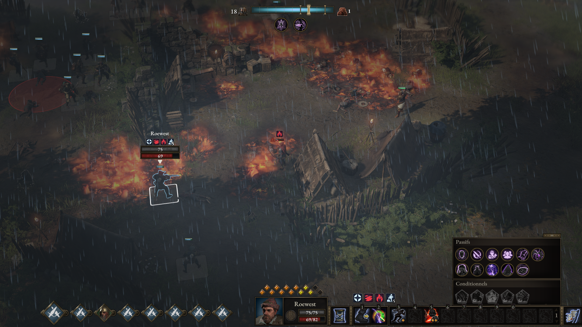 Can't exit combat at the small bandit camp in Clerone - Wartales