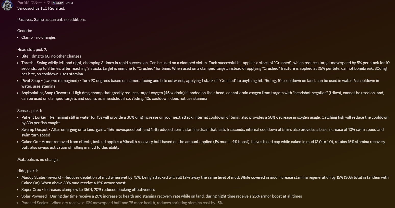 Sarcosuchus TLC Revisited - Path of Titans