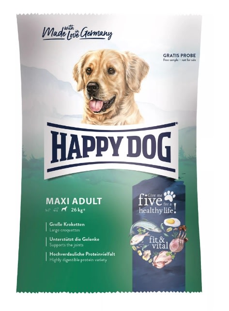 Prøve Happy Dog Fit & Vital Maxi Adult 80g Velkommen