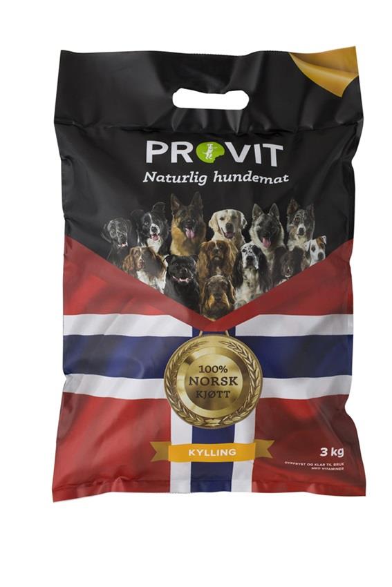 PROVIT Frossent Kylling m/vitamin 3 kg (5x3kg) Velkommen